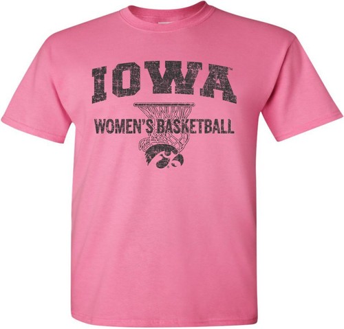Iowa Hawkeyes Women's Basketball Tigerhawk - Azalea Pink t-shirt | eBay