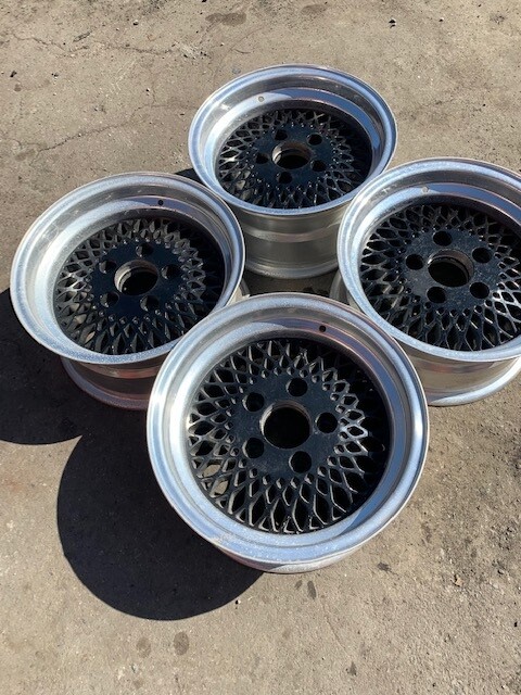 15 American Racing Mesh Honey Comb Black Polish Alloy Wheels Rims ...