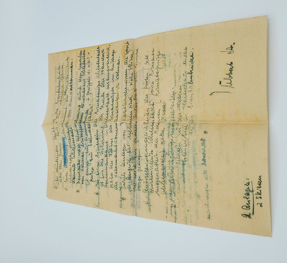 Original WWII WW2 German document Wehrmacht bridge exercise military ...