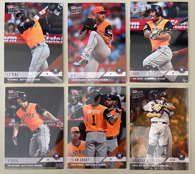2018 Topps Now Houston Astros Players Weekend 5-Card Set + Bonus Only ...