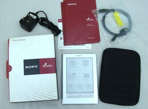 SONY PRS-600 E-Reader with 4GB SD Card and Power Supply in Original ...