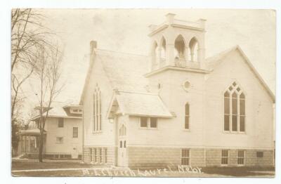 Laurel, NE Nebraska 1910 RPPC Postcard, M.E. Church by A.E. Hanna | eBay