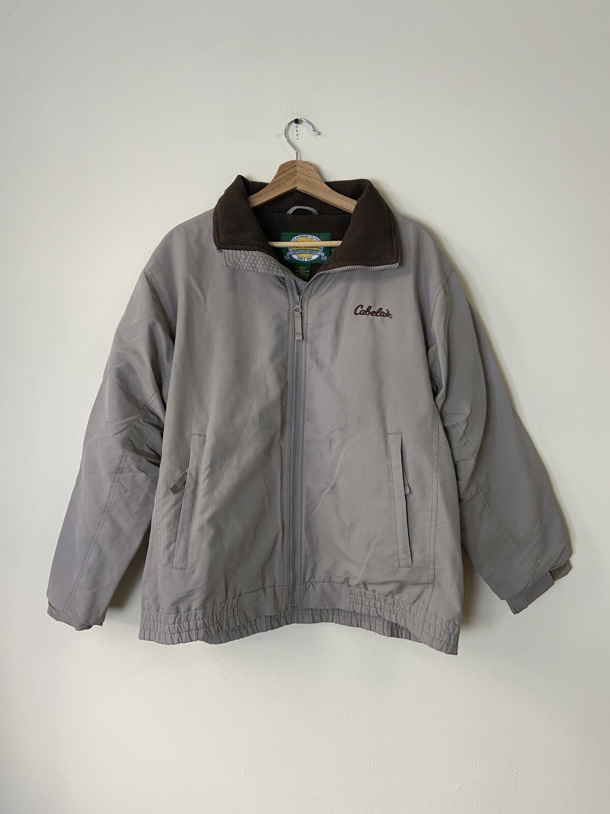 Vintage Cabela’s insulated down zip up logo outdoors … - Gem