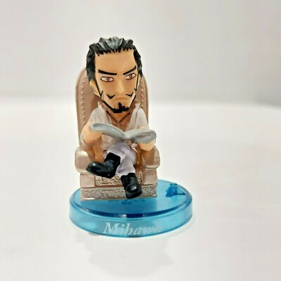 One Piece 2" Mihawk Mini Figure Blue Base Bandai #9 | eBay