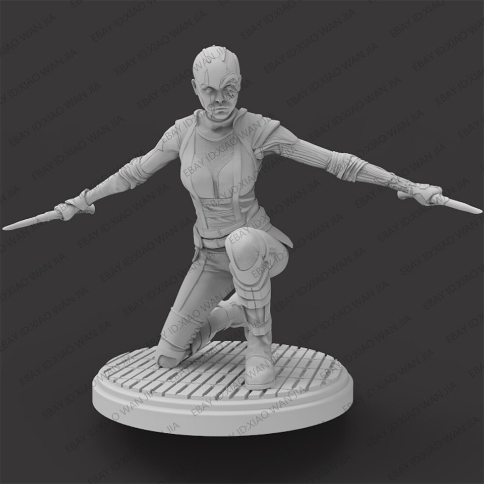 Alien Warrior Resin Figure Model Kit 1/24 Scale Nebula Unpainted ...