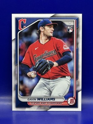 2024 BOWMAN GAVIN WILLIAMS ROOKIE CARD #66 Cleveland Guardians RC | eBay