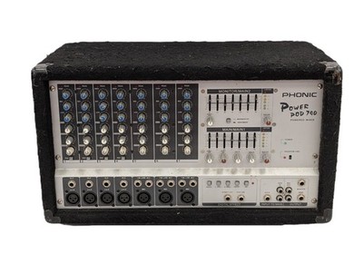 PHONIC PowerPod 740 Powered Mixer 440W RMS 7 Channel EQ DSP Effects ...