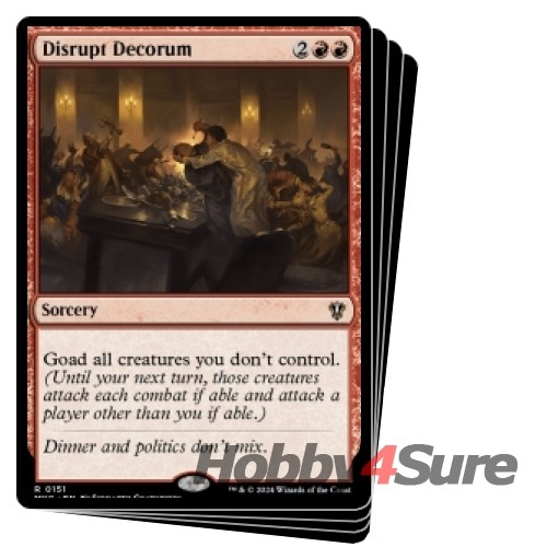 Disrupt Decorum X4 M/NM Magic MTG Murders At Karlov Manor: Commander | eBay