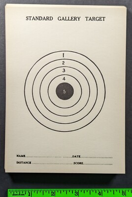 Vintage (Lot of 50) Standard Gallery BB Pellet Gun Paper Targets | eBay