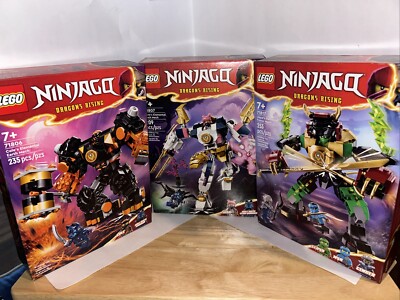 Lego Ninjago Cole's Mech, Sora’s Mech, & Lloyd Mech **Brand New** 71806 ...