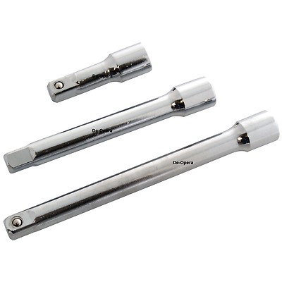 3Pcs 1/2 Inch Drive Short Extension Bar Set 3''6''9'' Socket Short ...