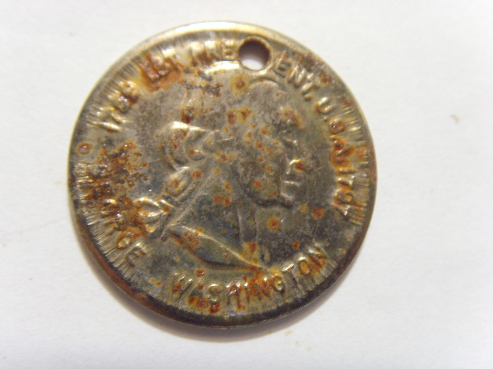 antique first American president George Washington token pendant 52201 ...