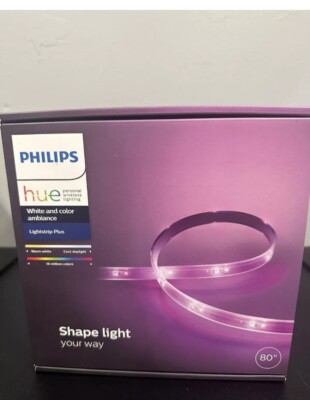 Philips Hue 80" 2M Color or White Plus Lightstrip 800276 726084446526 ...