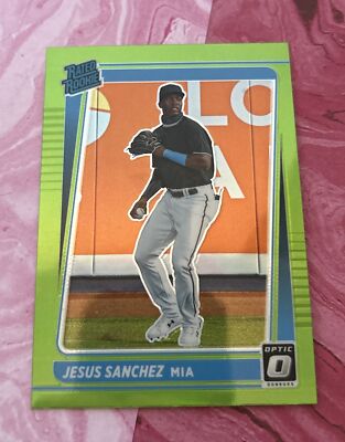 2021 Panini Donruss Optic - Rated Rookie Lime Green Prizm #86 Jesus ...