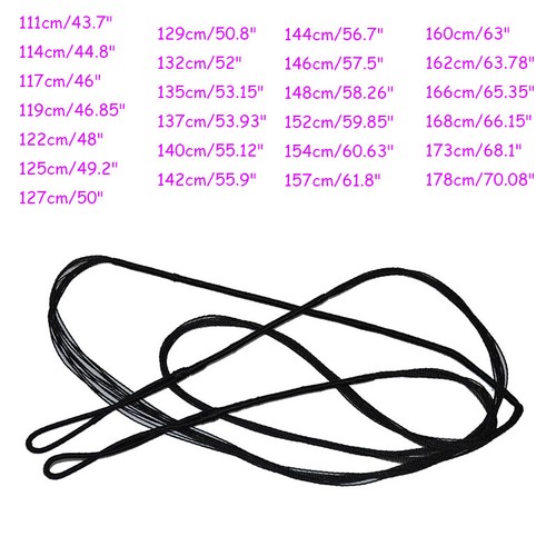 Archery Bow String AMO 47"~74" + Finger Savers for Recurve Bow Long Bow ...