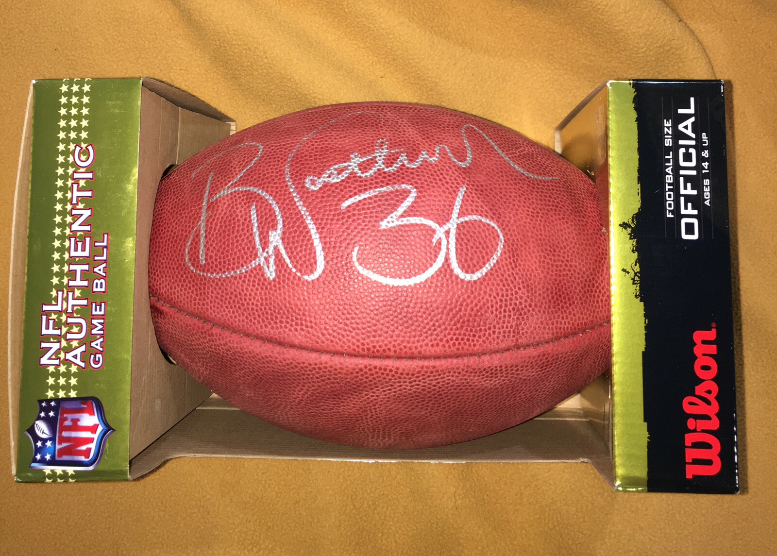Brian Wesbrook Autographed NFL Authentic Game Ball- Philadelphia Eagles ...