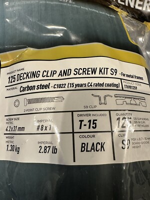 Hulk Hidden Clip Deck Fastener With Screw~ Lot of 125 FASTENERS | eBay