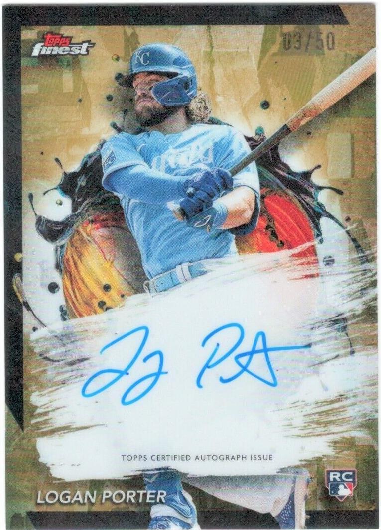 2024 Topps Finest - Finest Autographs Logan Porter #FA-LP Gold ...