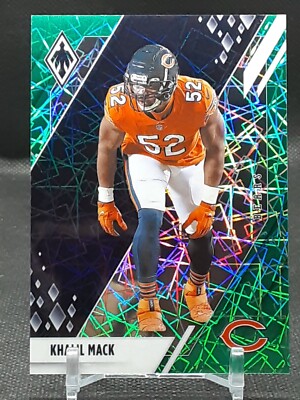 KHALIL MACK 2021 PHOENIX GREEN LAZER PRIZM #22/25 BRONCOS | eBay