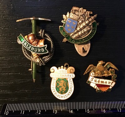 old pins lot of 4 pieces enamel -118- | eBay