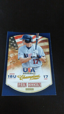2013 Panini USA Champions 83 Garin Cecchini USA Baseball Card | eBay