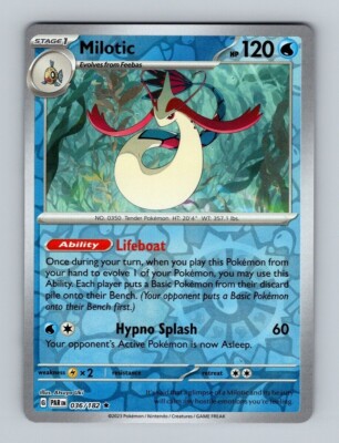 Milotic Reverse Holo 036/182 Pokemon Paradox Rift | eBay