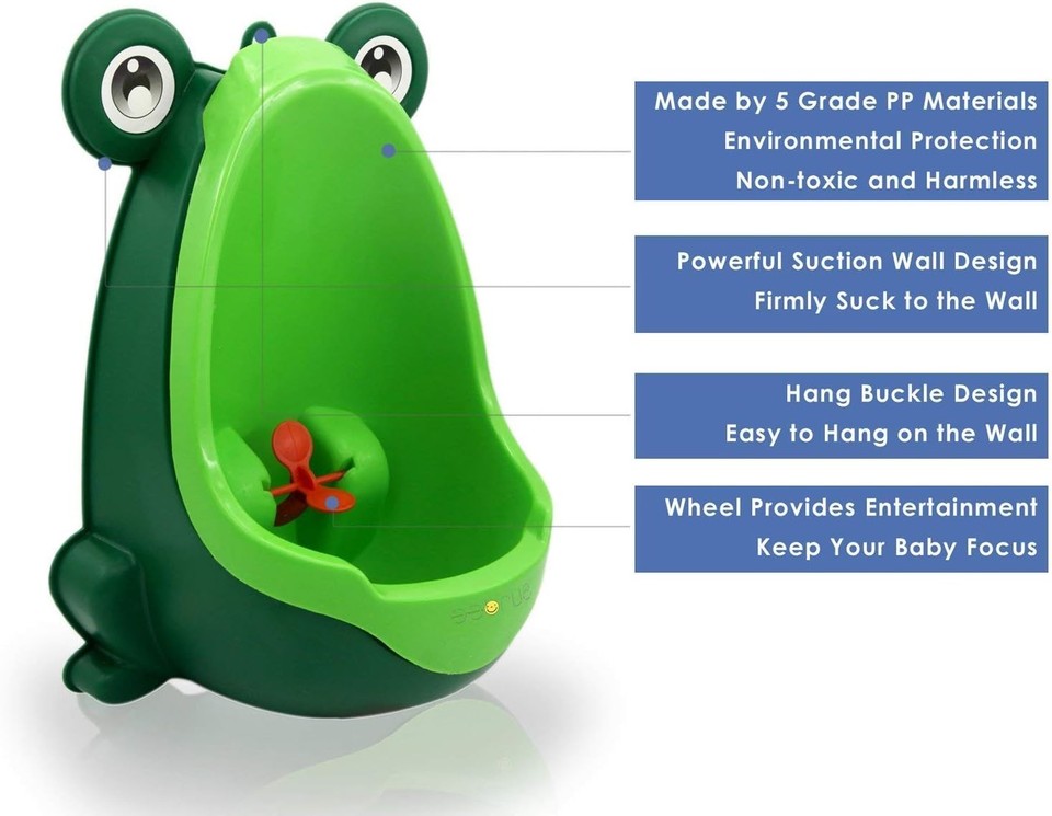 Cute Frog Shape Children Kids Potty Training Urinal Frog Children Stand ...