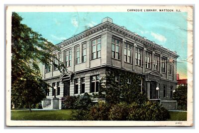 Illinois IL Mattoon Carnegie Library Coles County | eBay