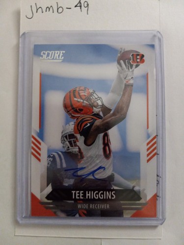 2021 Panini Score Football TEE HIGGINS Autograph Auto #97 Cincinnati ...