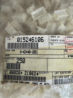 10pcs 15-24-6106 MOLEX CONN HEADER 10 POSITION 4.2mm VERT TIN 015-24 ...