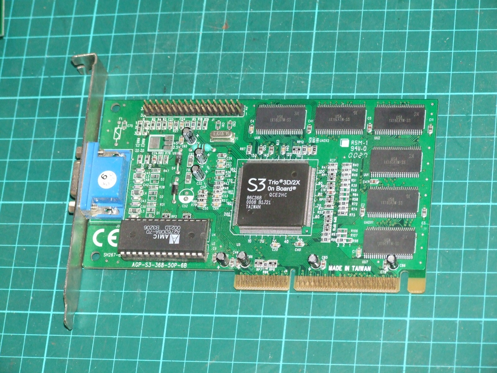 S3 Trio 3D/2X AGP VGA video card for vintage Pentium II III 4 computer ...