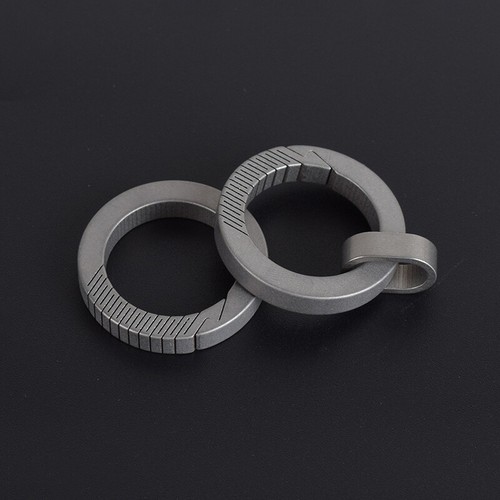 Titanium Alloy Round Carabiner Clip Small Keychain Carabiner With D ...