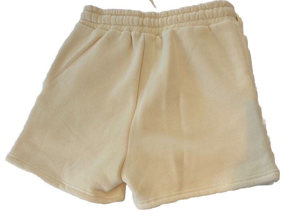 HWLF Cream Colored Shorts, Size S, Elastic Waist With Tie | eBay