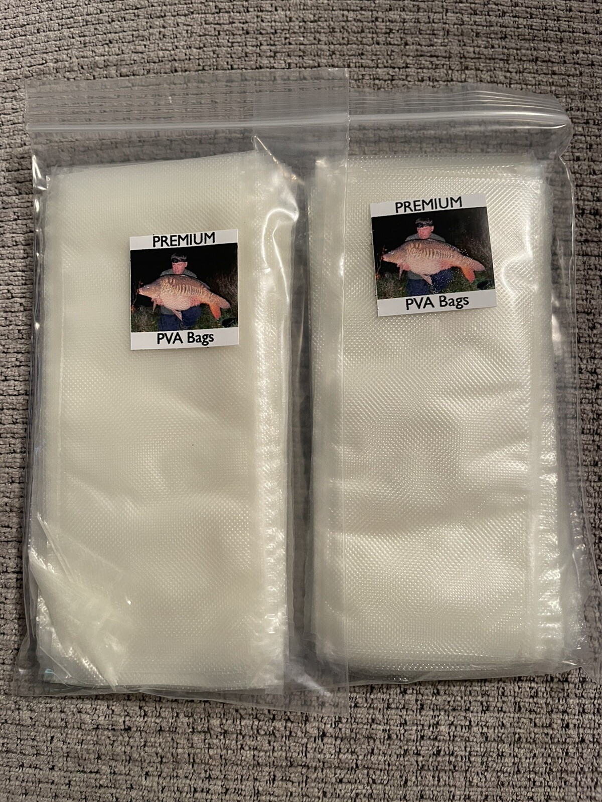 100 x 60mmx120mm PVA SOLID BAGS FOR CARP FISHING, BOILIES, CRUMB AND ...