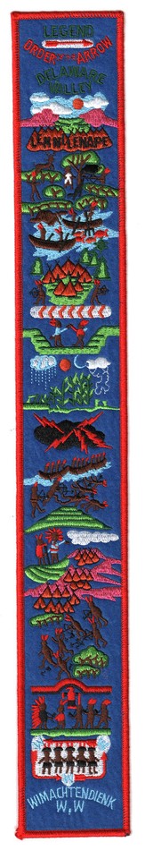 OA Legend Strip Blue Felt Background Plastic Back Order of the Arrow 18 ...