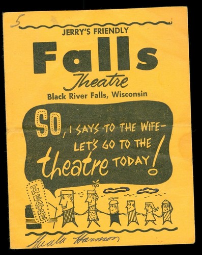 FALLS THEATRE - Black River Falls, Wisc. - 1962 Coming Attractions ...