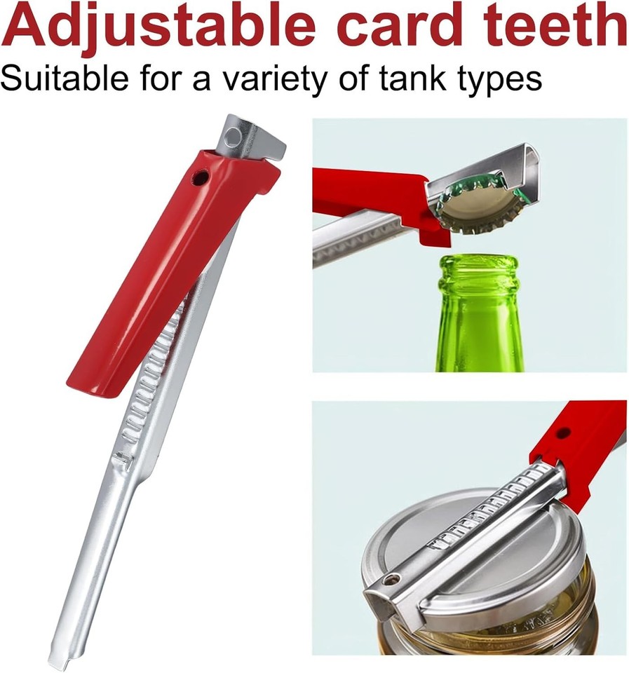 Swing-A-Way Adjustable Jar Opener 7.5" – Comfort Grip Handles – Red ...