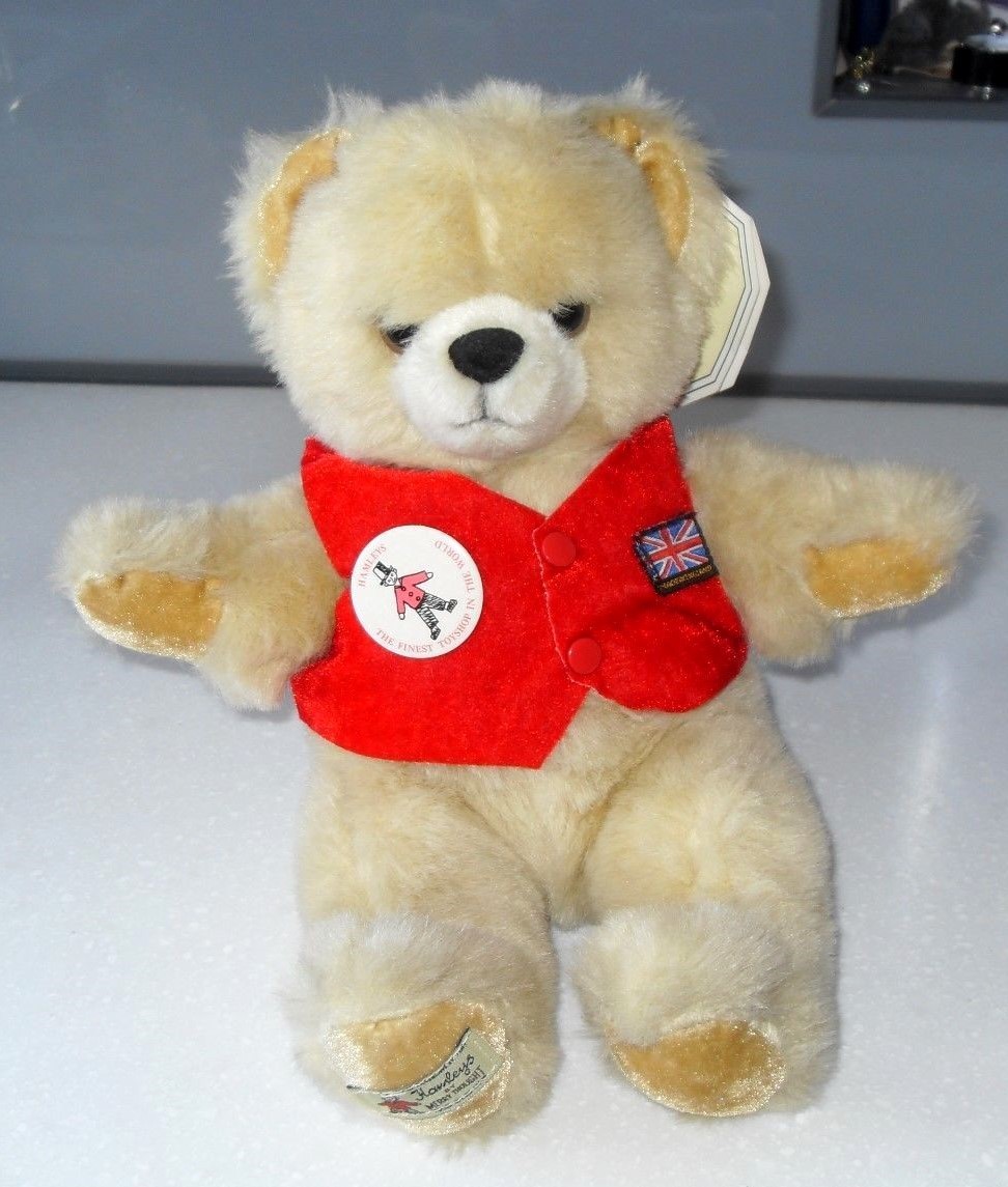 VINTAGE 1980s MERRYTHOUGHT HAMLEYS TEDDY BEAR WITH LABEL & BADGE | eBay UK