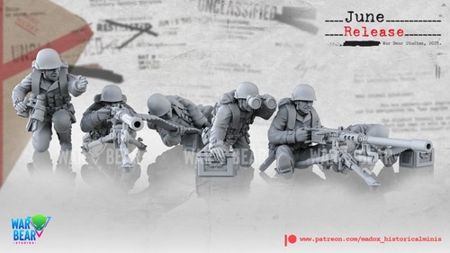 28mm WW2 US Army Pacific MMG teams 3d Printed Bolt Action Chain Of ...