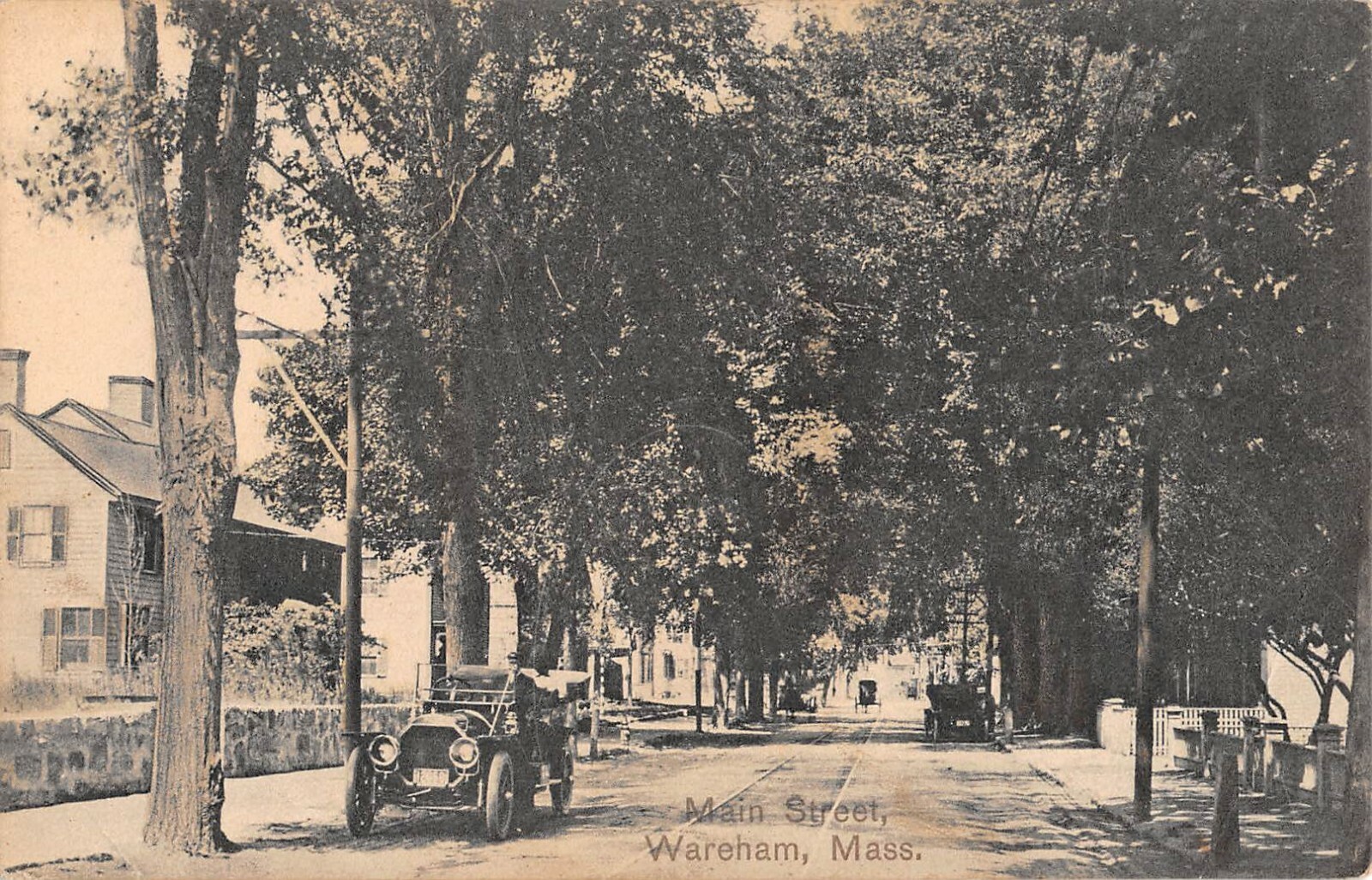 WAREHAM, MA ~ MAIN ST. & AUTO ~ H. A. DICKERMAN & SON, PUB ~ c. 1910s ...