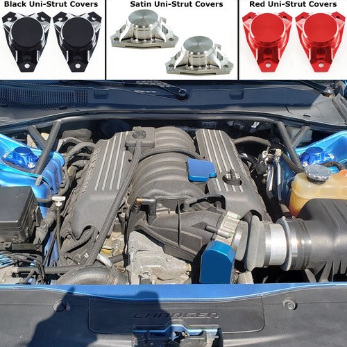 Fits 05-22 DODGE BILLET STRUT CAP COVERS ( UNI-STRUT ) RED ANODIZED | eBay