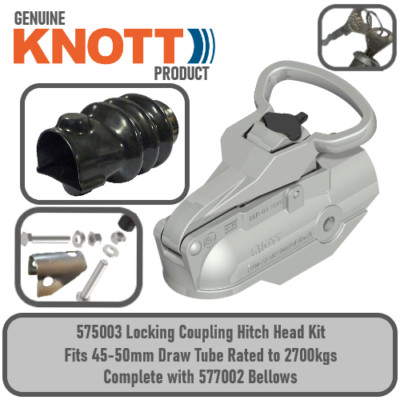 Genuine Knott 575003 2700Kgs Trailer Hitch Coupling Head and 577002 ...