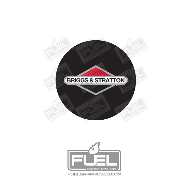 Briggs & Stratton Lawnmower Premium Recoil Engine Cover Decal - 1.8 ...