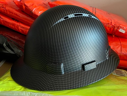 Cal Pacific, Mate Black, Full Brim Hard Hat with with Fas-trac ...