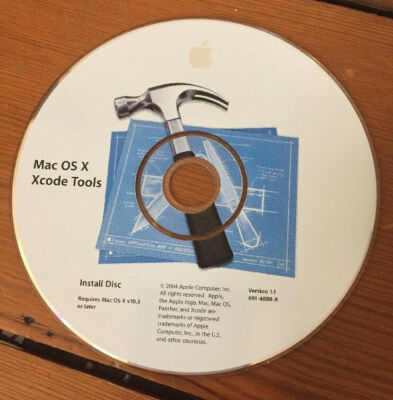 Vintage 2004 Mac OS X Xcode Tools v1.1 Macintosh Software Install Disc ...