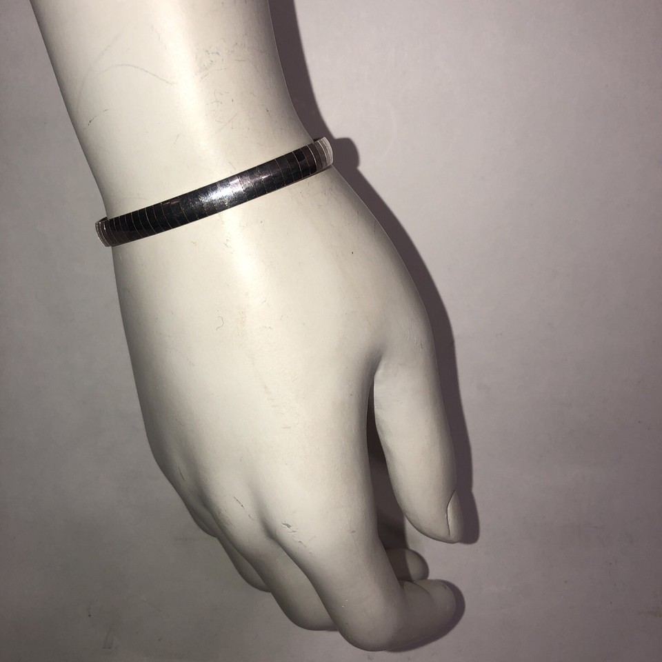 Vior, Sterling Silver 925 Italian Omega Chain Bracelet 7 Inches 5.5mm ...