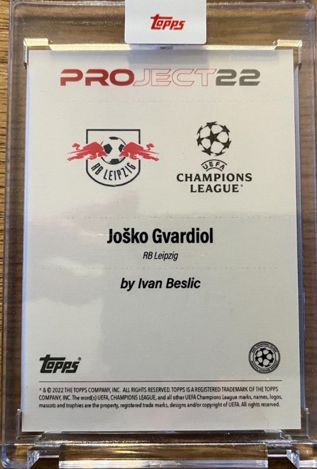 Topps Project 22 Artist Josko Gvardiol by Ivan Beslic Blue Parallel 3/ ...