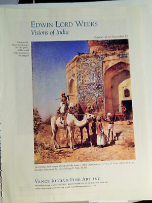 EDWIN LORD WEEKS / LISA C DAVIS ART PIECES ORIG VTG 2002-3 ...