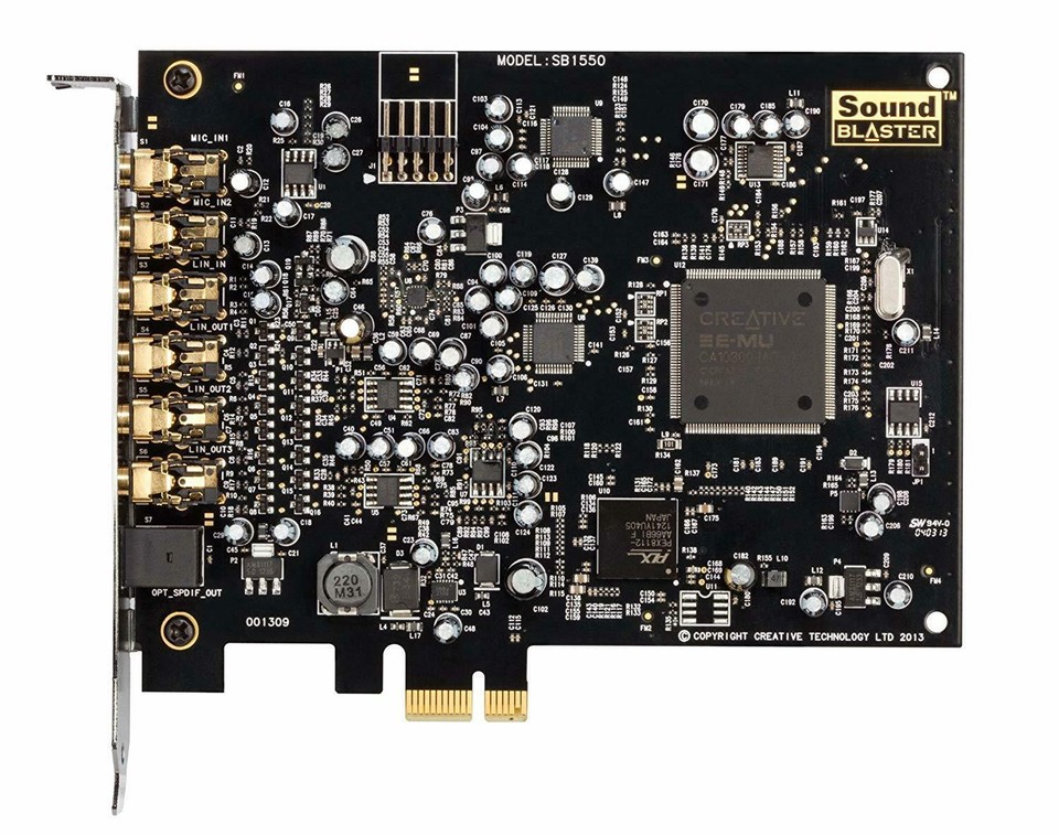 Creative Hi-Res Sound Blaster Audigy Rx PCI-e SB-AGY-RX 4571225899244| eBay