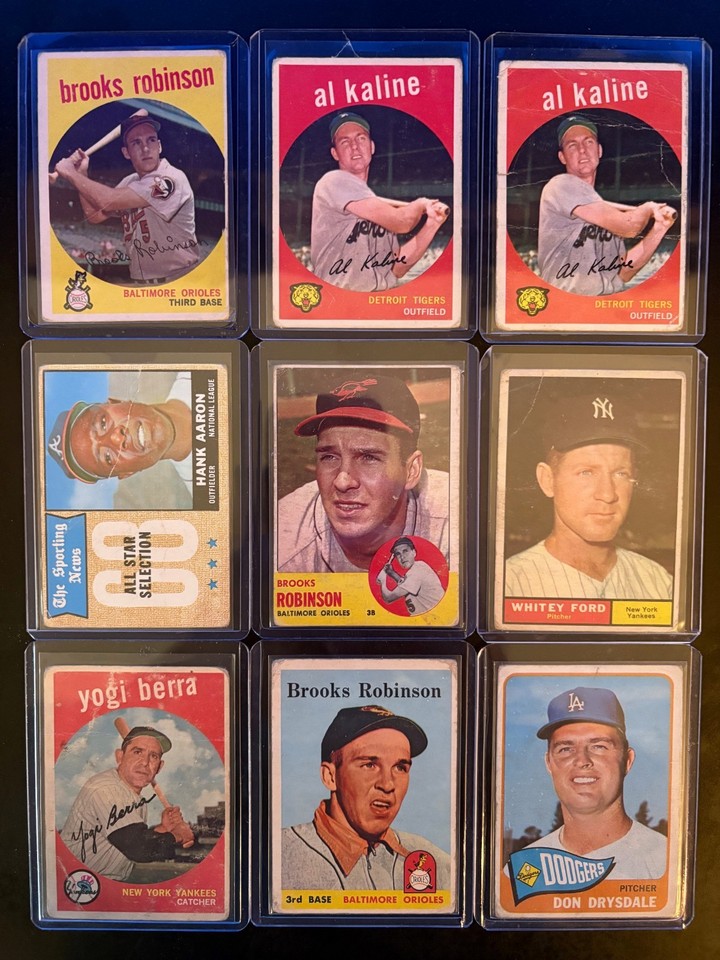 1950's - 1960's TOPPS BASEBALL LOT OF 900 CARDS W/ STARS | eBay